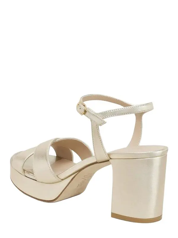 STUART WEITZMAN Dayna Platform 80 Sandals - Gold
