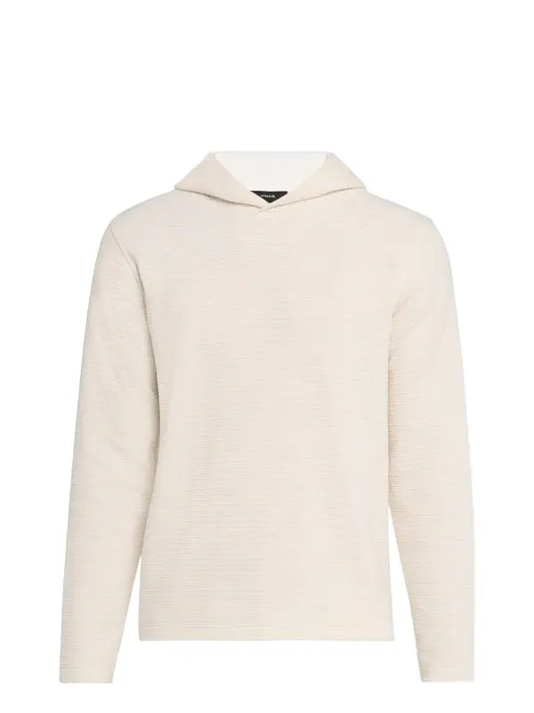 Vince Double-face Textured Hoodie - Baja Sand/ Natural