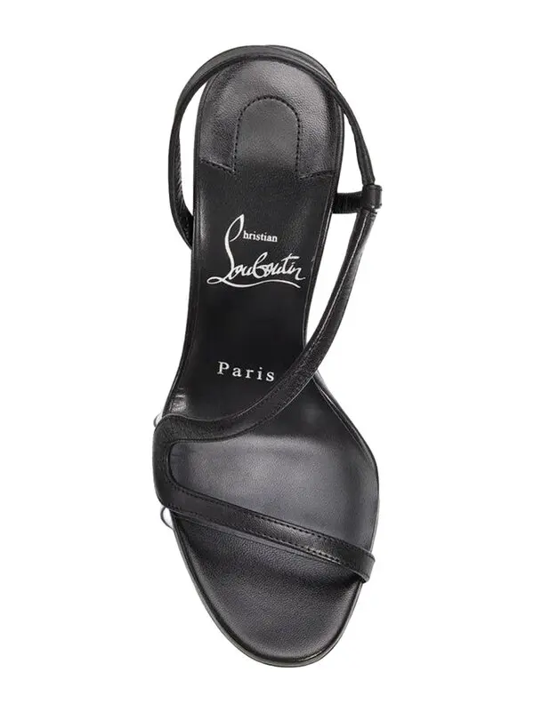 CHRISTIAN LOUBOUTIN 150mm Rosalie Platform Slingback Sandals - Black/lin