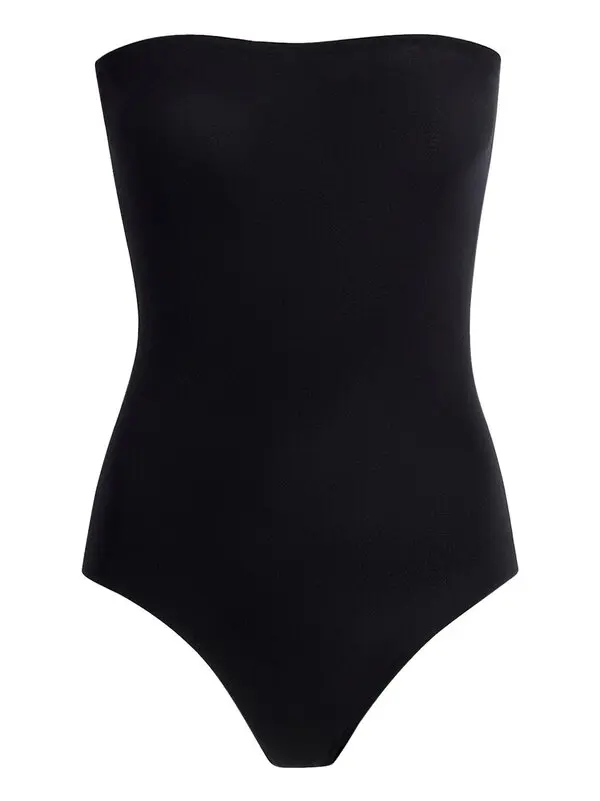 Commando Ballet Strapless Thong Bodysuit - Black