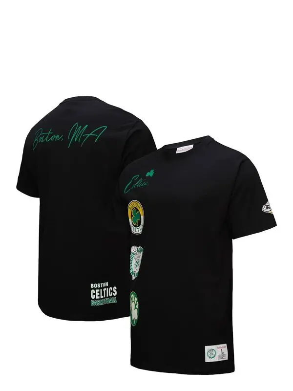 Mitchell & Ness Boston Celtics Out Collection Vintage Premium T-shirt - Black