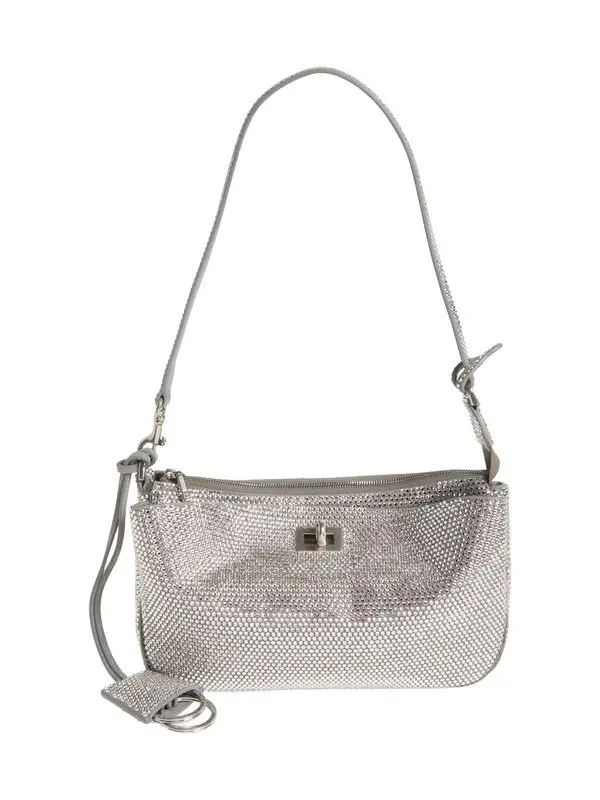 Balenciaga Mini Rodeo Crystal Pouchette - 1232 Smoke Grey