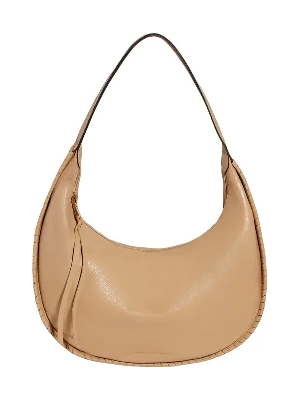AIMEE Mercer Leather Hobo Bag - Camel