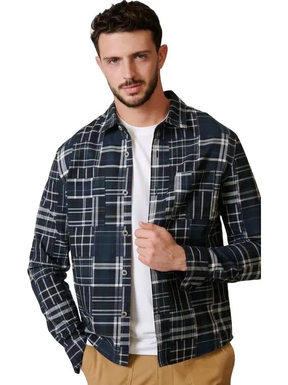 LEISURE LAB Framework Button Up - Moonlight