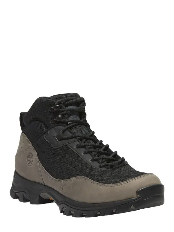 Timberland Mt. Maddsen Waterproof Hiking Boots - Black Mesh W Md Grey
