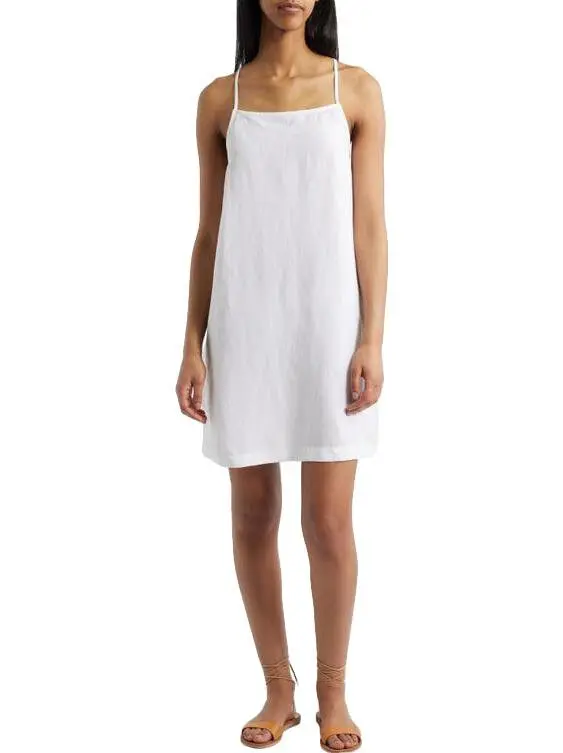 Rip Curl Linen-blend Mini Dress - White