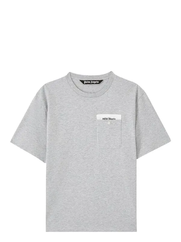Palm Angels Sartorial Tape Crewneck T-shirt - Grey