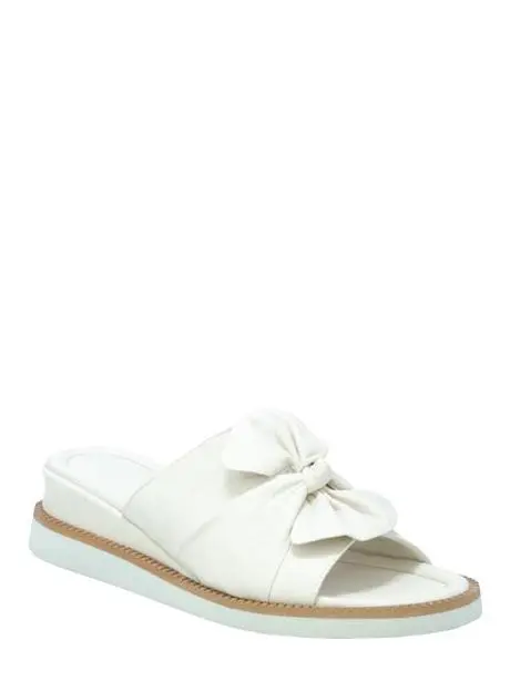 Miz Mooz Evy Platform Wedge Slide Sandal - Cream