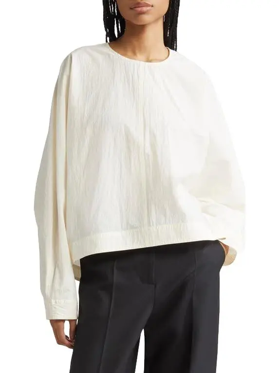 TOTEME Balloon Sleeve Top - Off White