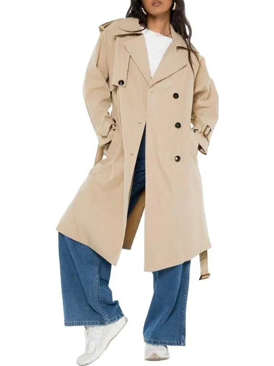 Princess Polly Westwind Trench Coat - Beige