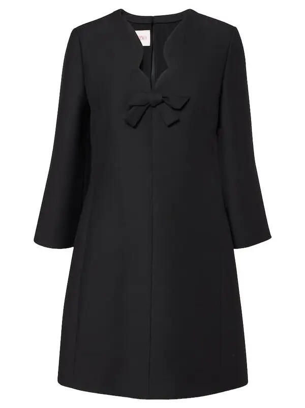 Valentino Garavani Crepe Couture Mini Dress - Black