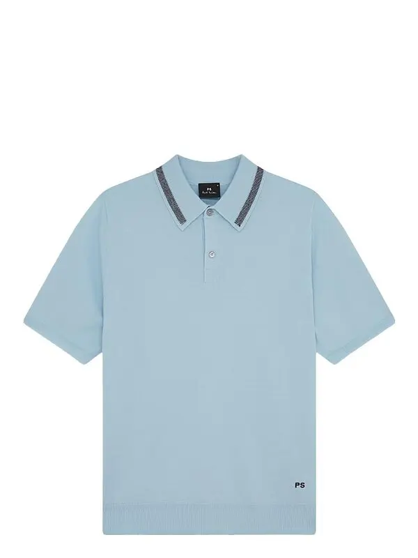 Paul Smith Merino Wool Polo - Blue