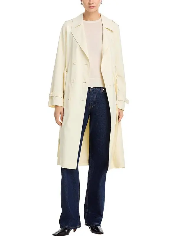 Soia & Kyo Blaire Packable Trench Coat - Sidewalk Chalk