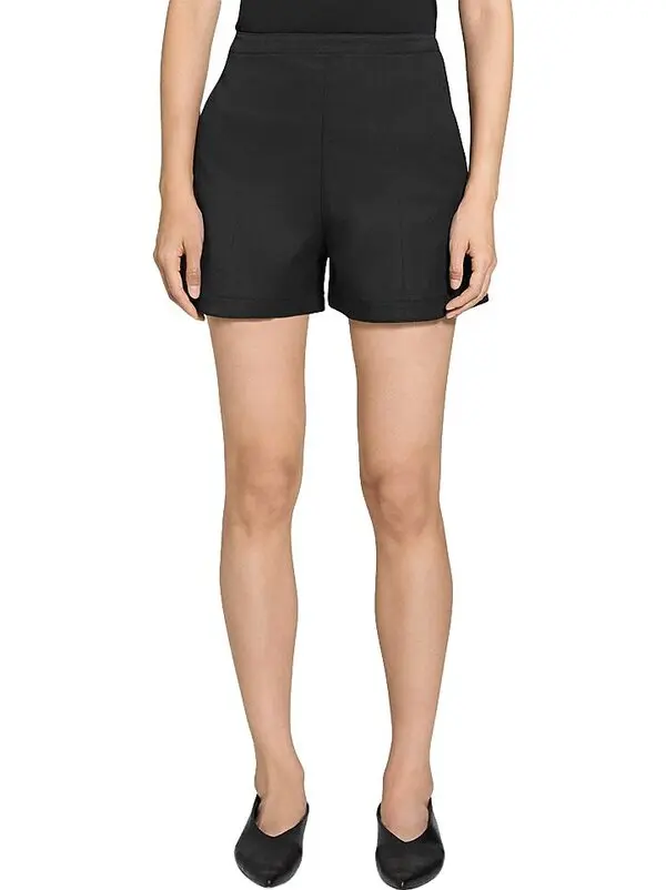 Theory Cotton Stretch Chino Shorts - Black