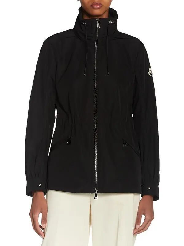Moncler Enet Cinched Waist Parka - Black