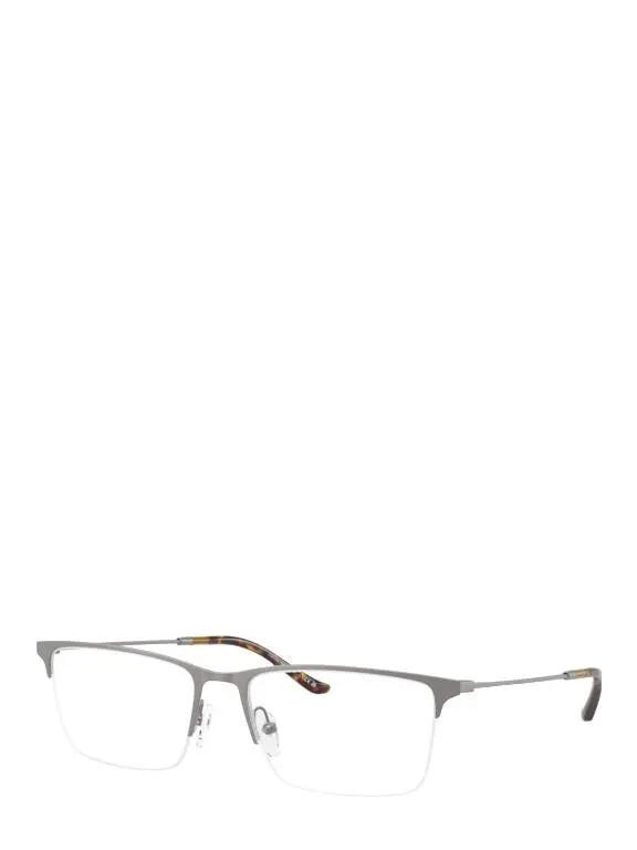 Emporio Armani Rectangle Optical Frames - Matte Gunmetal