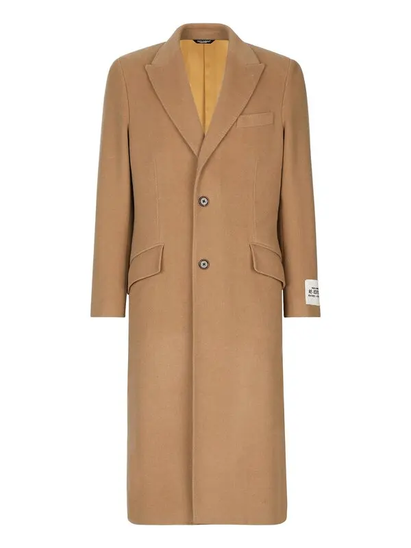Dolce & Gabbana Single-breasted Wool Coat - Pale Pink
