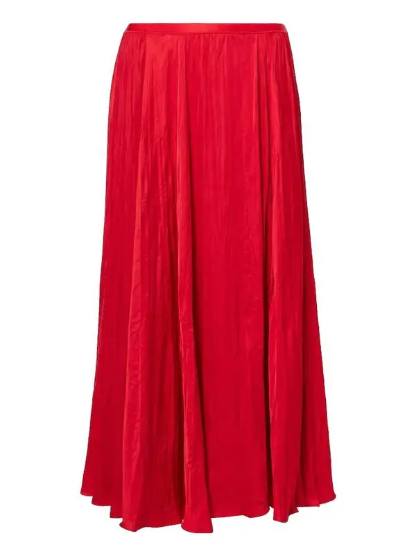 Polo Ralph Lauren Mid-rise Midi Skirt - Red