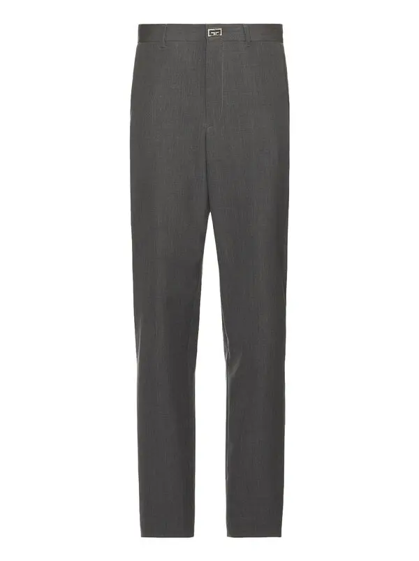 Givenchy Metal Detail Pants - Medium Grey
