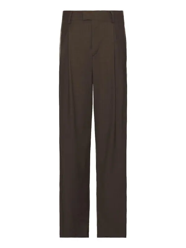 UNDERCOVERISM Pleated Twill Trousers - Gray Khaki