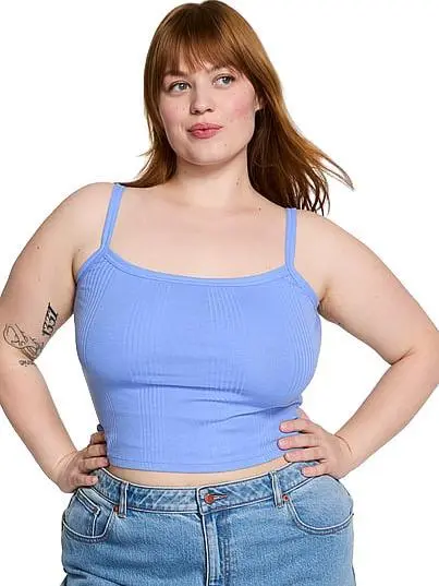 Pink Multi Rib Cami - Blue