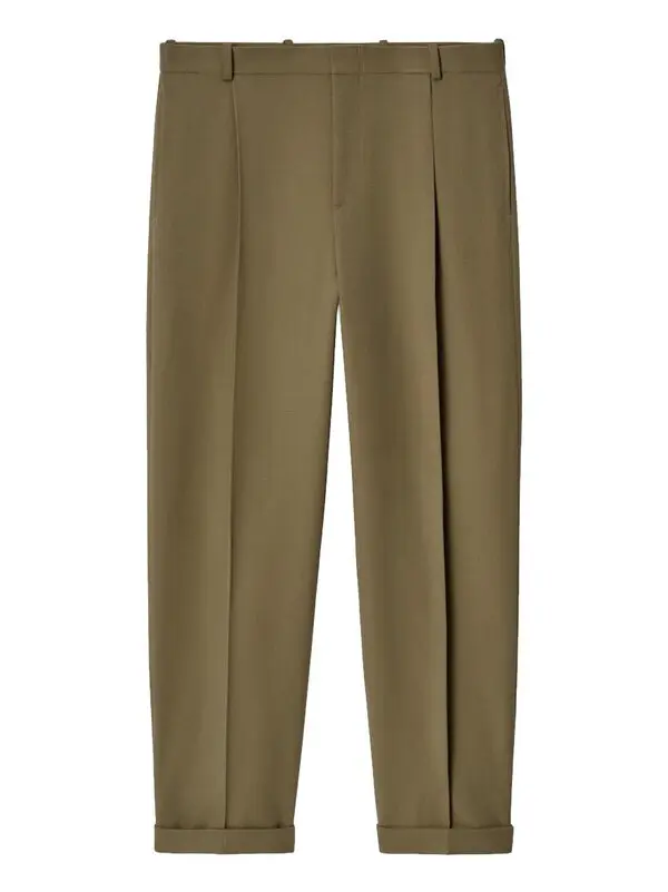 Cos Wool-twill Turn-up Pants - Beige
