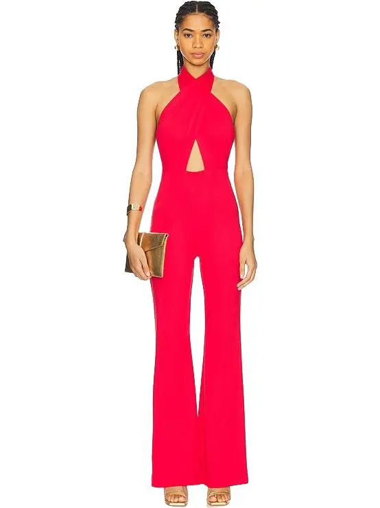 Amanda Uprichard X Zahara Jumpsuit - Crimson