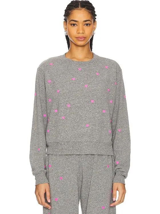 Michael Lauren Exon Crew Neck - Heather Grey