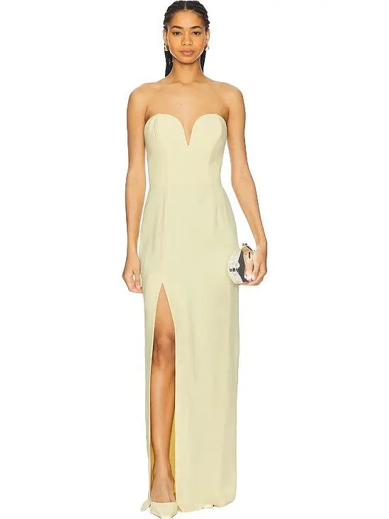Amanda Uprichard X Cherri Gown - Cornsilk
