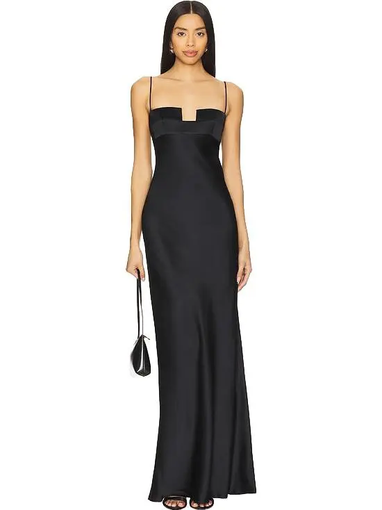 Bevza Square Bra Dress - Black