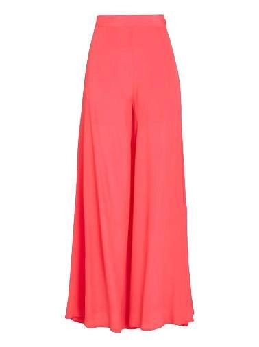 OTTOD'AME Wide-leg Crepe Pants - Coral