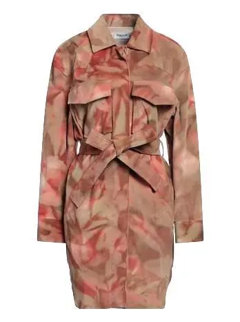 DONDUP Moleskin Trench Coat - Camel