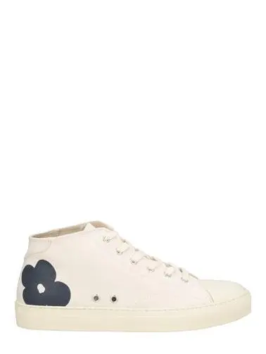 LARDINI Lace-up High-top Sneakers - Beige