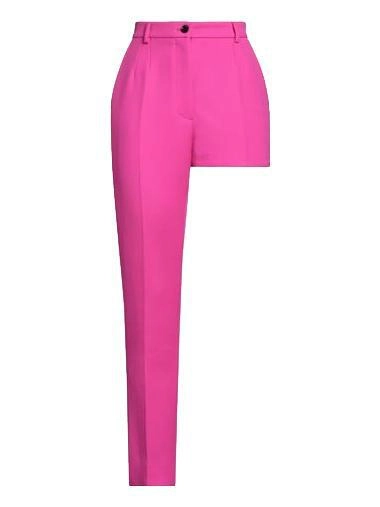 Dolce & Gabbana Virgin Wool High Waisted Pants - Fuchsia