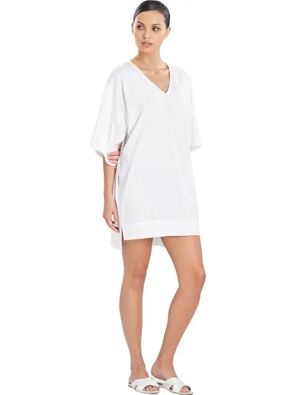 Natori Cotton Caftan - White