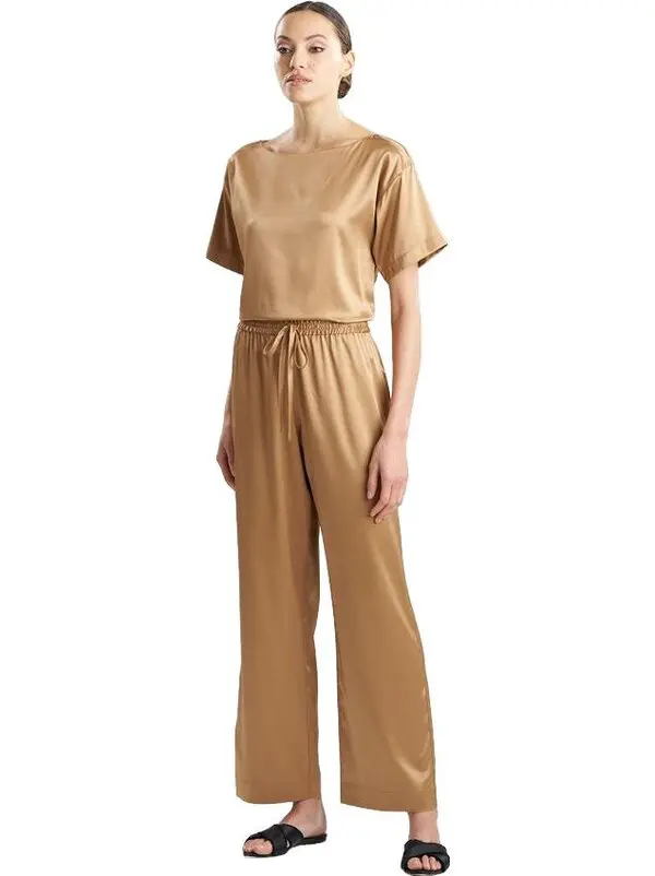 Natori Glamour Straight Leg Pants - Brown