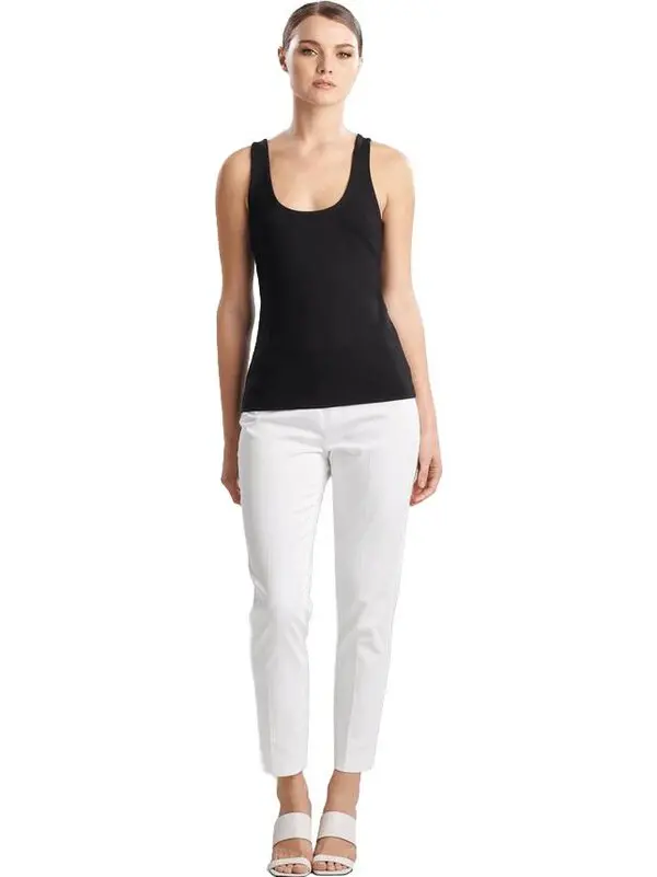 Natori Light Weight Ponte Scoop Tank - Black