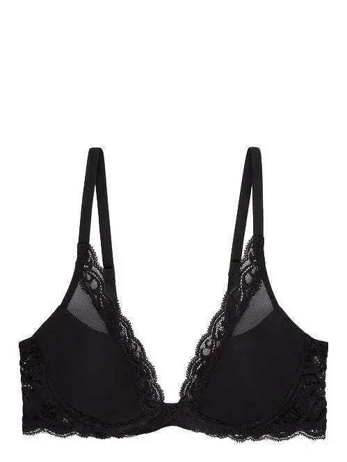 Natori Feathers Plunge T-shirt Bra Basics - Black