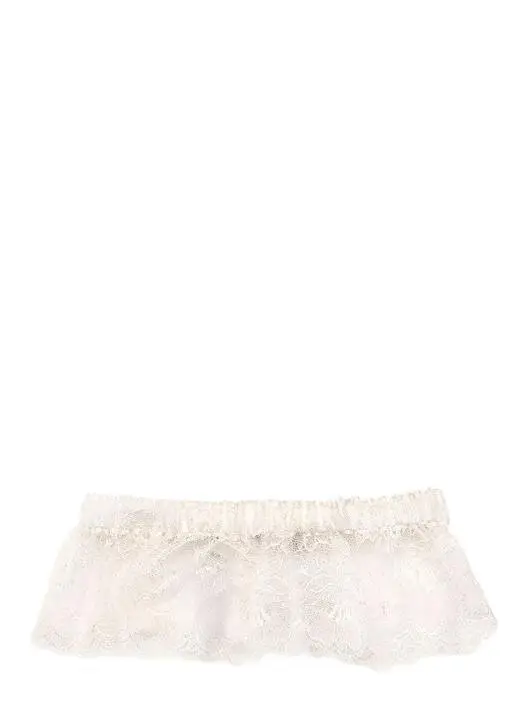 Natori Lolita Silk Garter - White