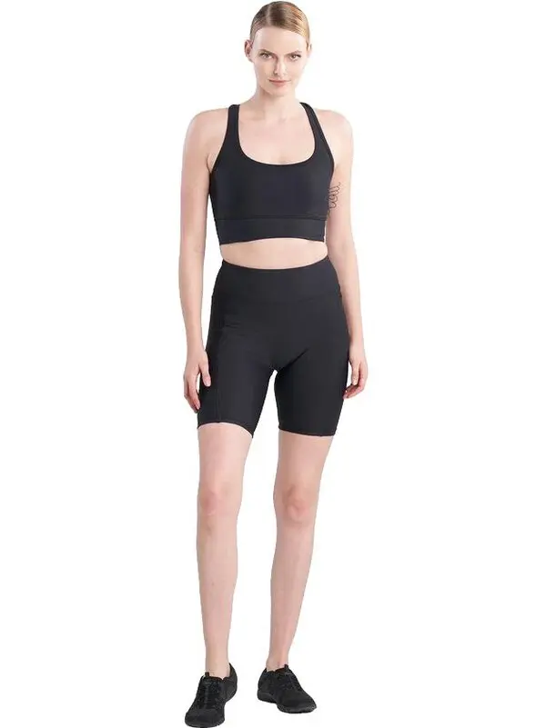 Natori Solstice Cropped Bike Shorts - Black
