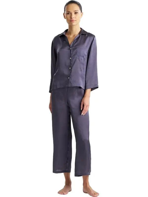 Natori Ashley Icon Notch Pj - Blue