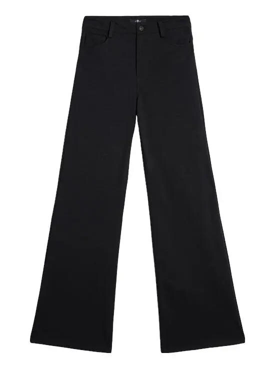 7 For All Mankind Luxe Performance Knit Modern Dojo Trousers - Black