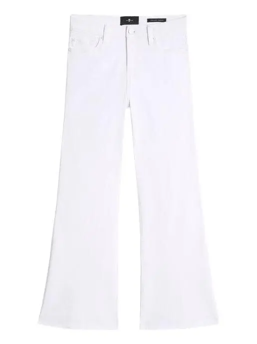 7 For All Mankind Slim Illusion Cropped Dojo - White