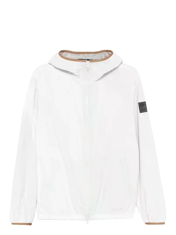 FAY Logo-patch Windbreaker - White