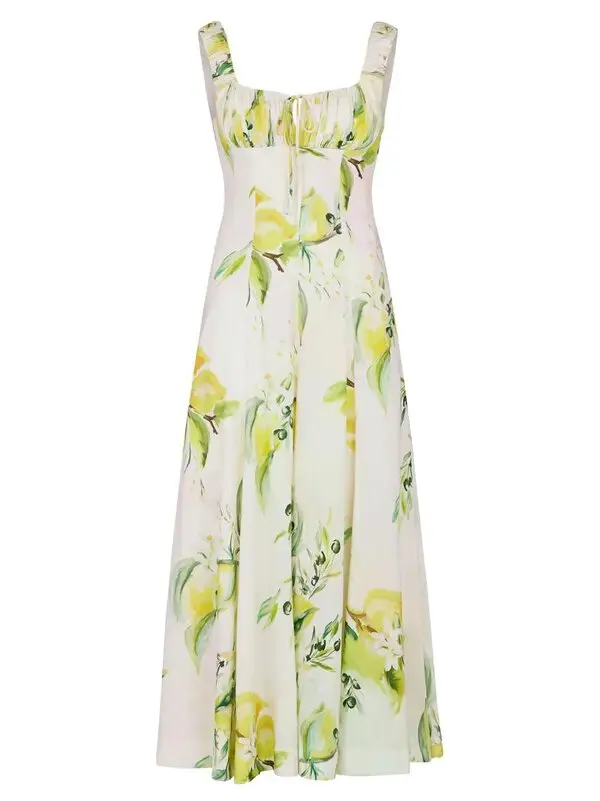 NICHOLAS Dina Midi Dress - White
