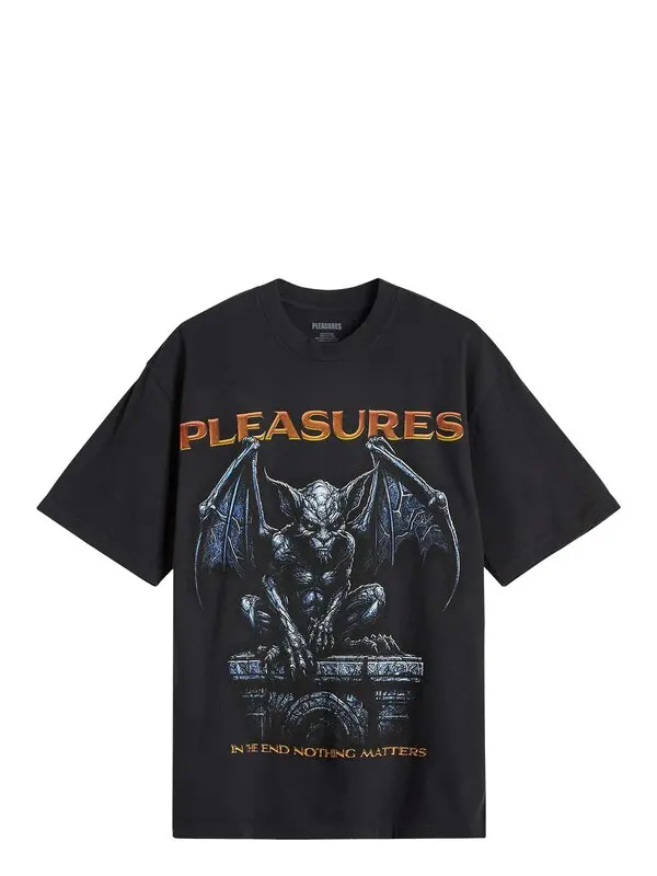 PLEASURES Gargoyle T-shirt - Black Edge