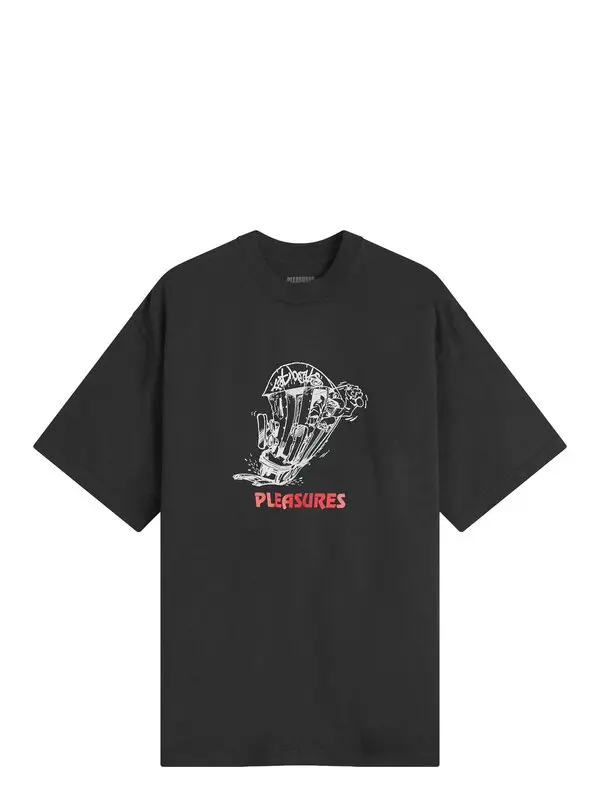 PLEASURES X Fat Beats 9th Street T-shirt - Black