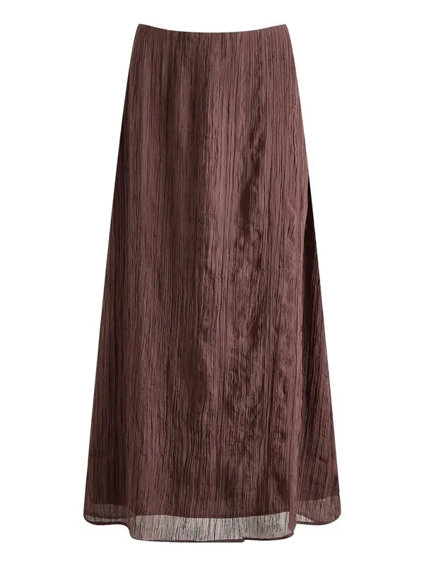 SAMSØE SAMSØE Savira Midi Skirt - Raisin