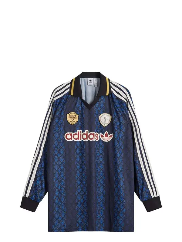 Adidas Originals Retro Sports Long Sleeve Jersey - Black/night Indigo