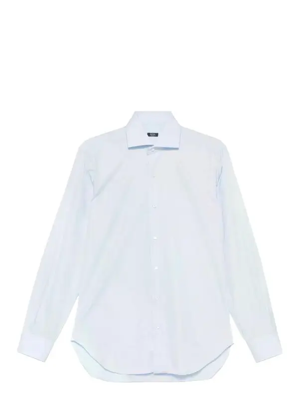 BARBA NAPOLI Cotton Shirt - Blue